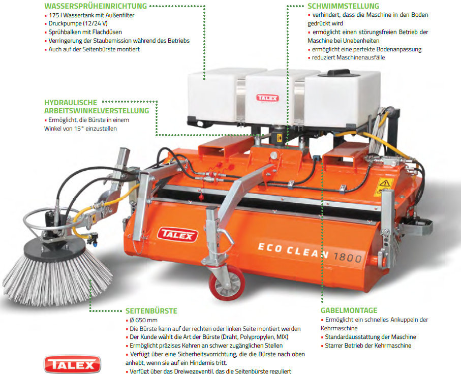Kehrmaschine Talex Eco Clean | ARNEUBA